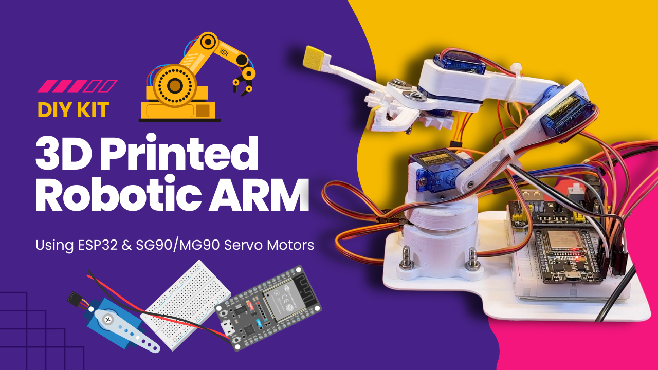 Project – tagged "ESP32 robotic arm kit" – Kitkraft