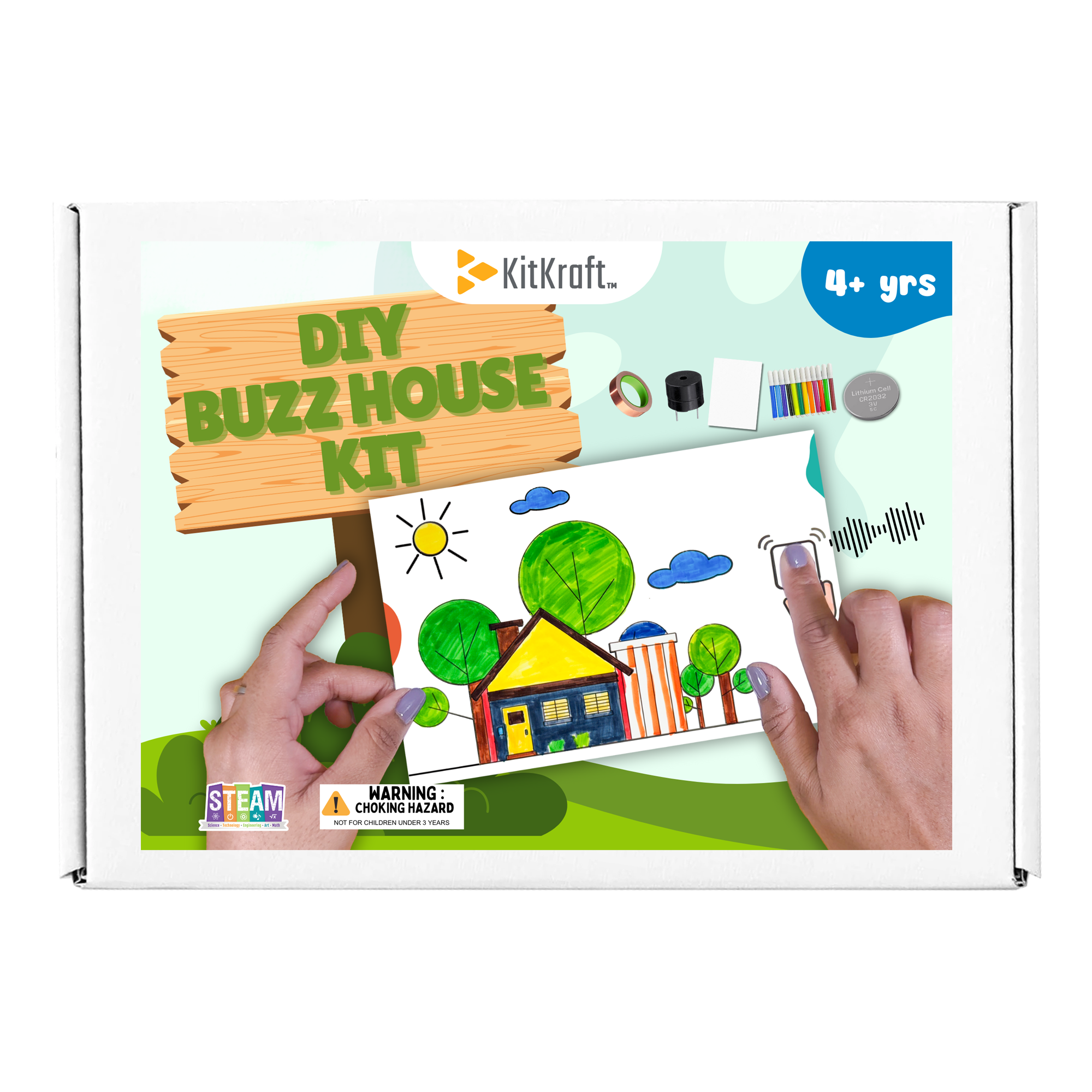 BuzzHouse – DIY Paper Circuit House Kit with Buzzer | Kitkraft India