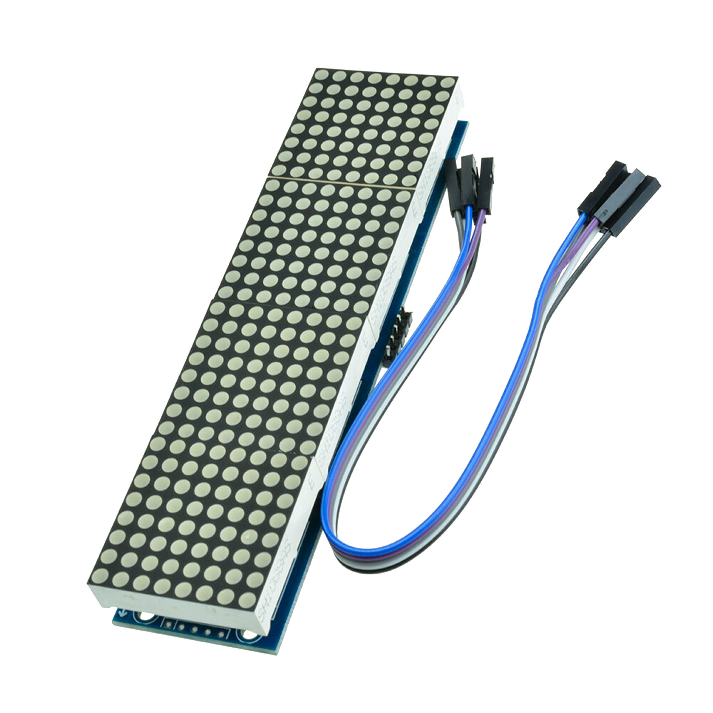 MAX7219-4 Dot Matrix LED Display Module – 4-in-1 Cascaded Panel – Kitkraft