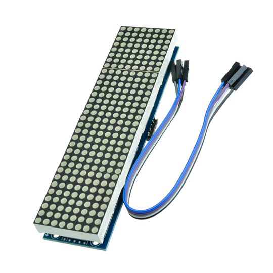 MAX7219-4 Dot Matrix LED Display Module – 4-in-1 Cascaded Panel – Kitkraft